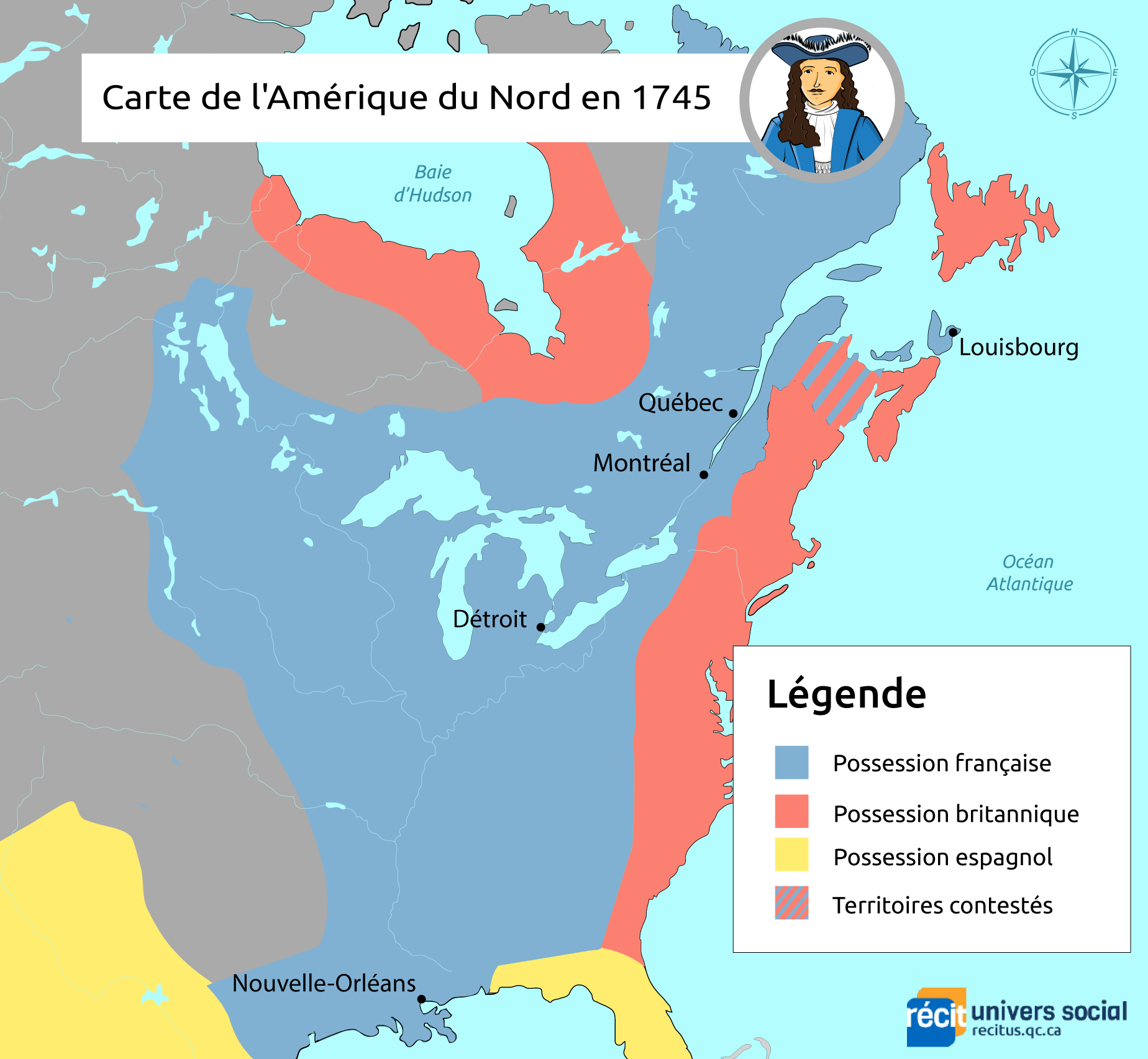 Nouvelle France 1745 B timent Territoire De La Nouvelle France NTQIR